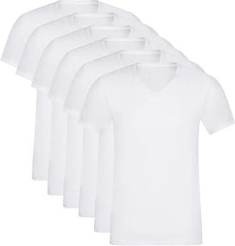 Dim Lot de T -Shirts Ecodim Confort et qualité avec Manches Courtes et col en V Homme x6