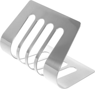 Garneck Brotständer Edelstahl Toasthalter Frühstücksregal Servierständer Für Brotscheiben Stabiles Präsentationsblech Für Partys Und Veranstaltungen