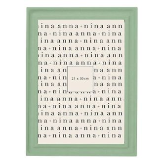 Anna + Nina Cadre-photo en bois Sage Anna + Nina