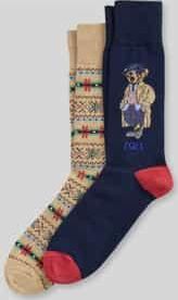Ralph Lauren Socken mit B&auml;renmotiv im 2er-Pack