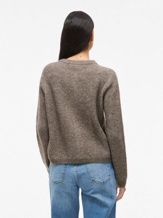 Vila Strickjacke VILORY O-NECK L/S KNIT CARDIGAN-NOOS Materialmix, regular fit