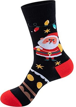 Generic Chaussettes Femme Chaussettes Chaudes Femme Chaussettes Thermiques Femme De Classique No&euml;l Imprim&eacute;es Mi-Longues Coupe-Vent Tendance Festive Pour Sorti