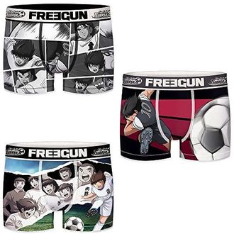 Freegun Oliver Benji Captain Tsubasa Lot de 3 Boxers en Microfibre Pk5485 Taille M, Multicolore, M