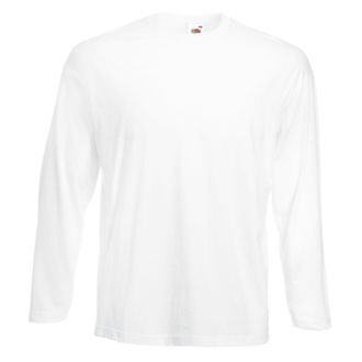 Fruit Of The Loom Valueweight Langarm T - Farbe: White - Größe: 4XL