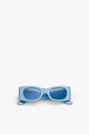 Ganni x Ace & Tate Baby blau Kayla Sonnenbrille - Gr&ouml;&szlig;e One size