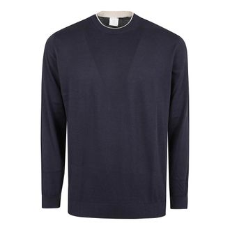 Eleventy Langarmpullover - - Knitwear - Herren - Blau - XL
