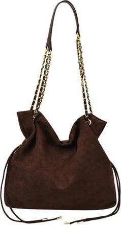 Generic Sac &agrave; bandouli&egrave;re en polyur&eacute;thane givr&eacute; avec cordon de serrage pour femme - Grande capacit&eacute; - Pour voyage, shopping, usage quotidien, caf&eacute;, 15.35x11.8