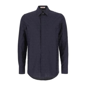 Valentino Garavani Toile Iconographe Hemd - - Shirts - Herren - Blau - L