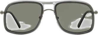 Moncler 223 back-plate navigator-frame sunglasses - Gris