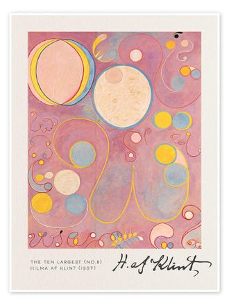 Posterlounge The Ten Largest (No. 8) Poster von Hilma af Klint 30 x 40 cm Pastell Wandbilder Wanddeko