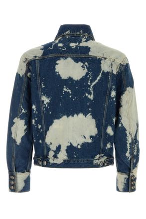 Vivienne Westwood Mens Denim Jacket Blue Exterior: Cotton Giacche E Gilet