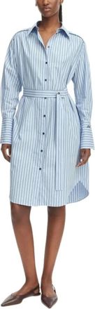 HUGO BOSS Femme, Robes, Bleu, Taille: 38 FR Chemise Midi
