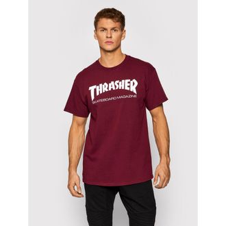 Thrasher T-Shirt Skatemag Dunkelrot Regular Fit