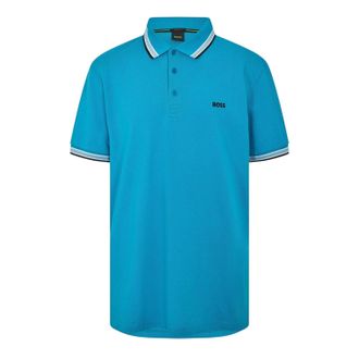 HUGO BOSS Paddy Euro Poloshirt f&uuml;r Herren (T&uuml;rkis/Aquablau)
