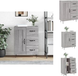 vidaXL Vidaxl - Sideboards - Living Sideboard Grau Sonoma 69,5x34x90 cm Holzwerkstoff - Grau