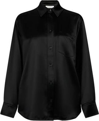 By Malene Birger Chemise satin&eacute;e &agrave; manches longues Audrey