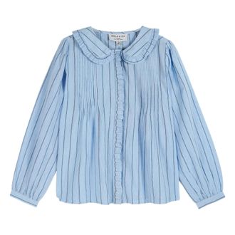 Emile Et Ida Blouse Col Volant&eacute; Coton Emile et Ida