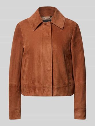 HUGO BOSS Regular Fit Lederjacke aus echtem Ziegenleder Modell SAMARO