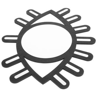 SOLUSTRE Nordischer Wandspiegel Augenform 1 St&uuml;ck Schwarzer Wandornament Spiegel f&uuml;r Fotografie und Wanddekoration im Kinderzimmer