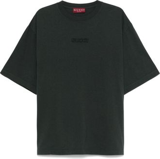 Gucci T-Shirt mit Logo - Grau