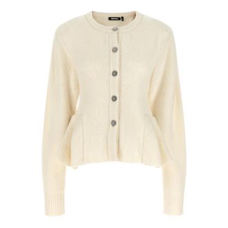 Rotate Strick-Cardigan mit Sch&ouml;&szlig;chen - - Knitwear - Damen - Beige - XS