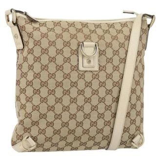 Gucci Sac bandouli&egrave;re vintage en toile Pre-owned - Femme - Pre-owned - Beige - Taille: ONE Size