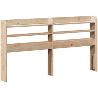 vidaXL Kopfteil mit Ablagen 160 cm Massivholz Kiefer Vidaxl