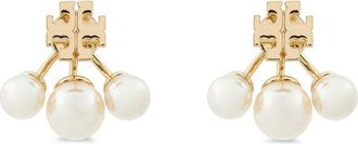 Tory Burch Tory Burch Ohrringe Kira Pearl Front-Back Earring 153672 Goldfarben