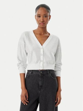 Guess Strickjacke W5GR08 Z3MN2 Wei&szlig; Regular Fit