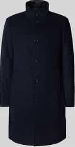 Christian Berg Mantel aus Woll-Mix mit Stehkragen