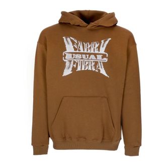Usual Teamwork Langarm-Hoodie - - Sweatshirts & Hoodies - Herren - Braun - XL