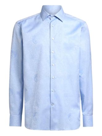 Etro Hemd aus Paisley-Jacquard - Blau