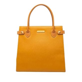 Burberry Sac &agrave; main en cuir Pre-owned - Femme - Pre-owned - Jaune - Taille: ONE Size