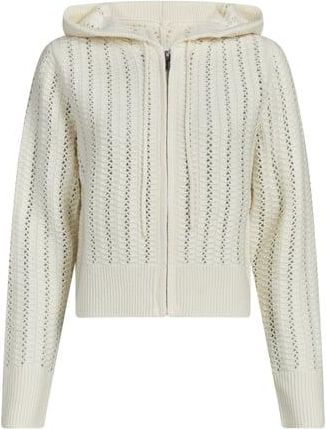 BERENICE Cardigan tricot &agrave; capuche en laine m&eacute;rinos