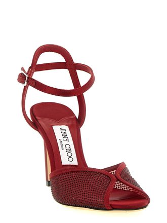 Jimmy Choo London Sacora Heel Sandal - Red