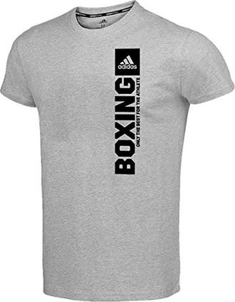 adidas Adidas Community Vertical T-Shirt Boxing, Medium Grey HeatherBlack, M Unisex Kids
