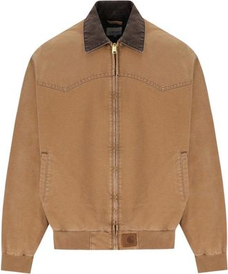 Carhartt Work in Progress Homme, Vestes, Brun, Taille: S Veste Santa Fe Hamilton en Marron