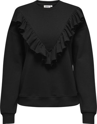 Only Onlely L/S O-Neck Fringe SWT