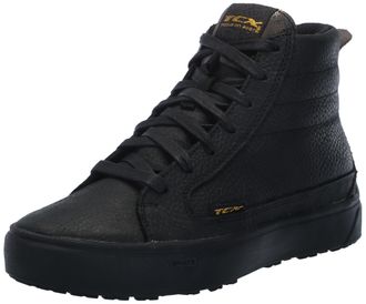 TCX STREET 3 LADY WP, Wasserdichte Motorradschuhe, Frau, Schwarz/Schwarz/Gold, 36