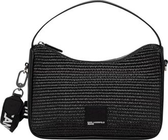 Karl Lagerfeld Geflochtene Hobo Bag - - Bags - Damen - Schwarzk - ONE SIZE