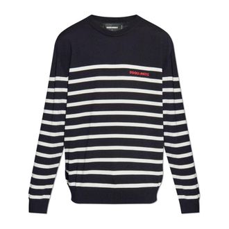 Dsquared2 Pullover mit Logo - - Knitwear - Herren - Blau - XL
