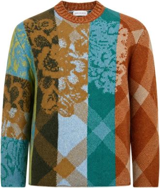 Dries Van Noten Maille &agrave; col rond Matadi - Homme - Pulls - Multicolore - Taille: L
