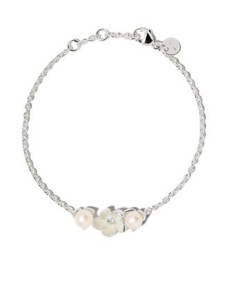 Shaun Leane bracelet Cherry Blossom en argent orn&eacute; dun diamant et de perles - STERLING SILVER