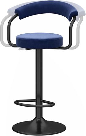 Generic Drehbare Barhocker aus Samt, h&ouml;henverstellbar, Tresenhocker, Barst&uuml;hle f&uuml;r die Fr&uuml;hst&uuml;cks- und K&uuml;chenbar, Belastbarkeit 136 kg