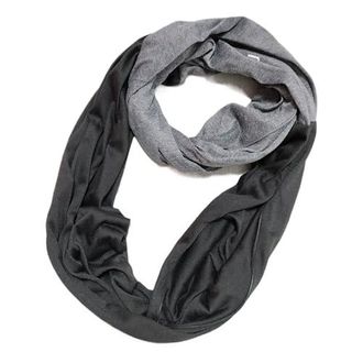 Generic &Eacute;charpe dhiver Infinity pour femme - Deux couleurs contrast&eacute;es douces - &Eacute;charpe dhiver avec poche zipp&eacute;e | Pour homme et femme | Pour les trajets quot