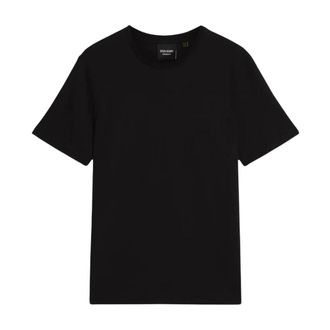 Lyle & Scott Homme, Tops, Noir, Taille: XL T-Shirt &agrave; Manches Courtes et Col Rond
