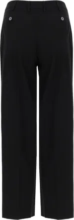 Pantaloni Torino Cotton Regular Fit Trousers - Black