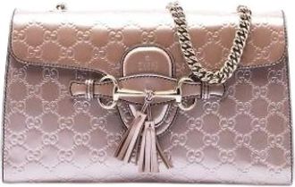 Gucci Sac port&eacute; &eacute;paule Emily Pre-owned - Femme - Pre-owned - Rose - Taille: ONE Size