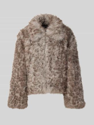 Vero Moda Webpelzjacke mit verdeckter Knopfleiste