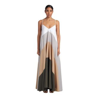 Semicouture Maxi Kleid - - Dresses - Damen - Beige - S